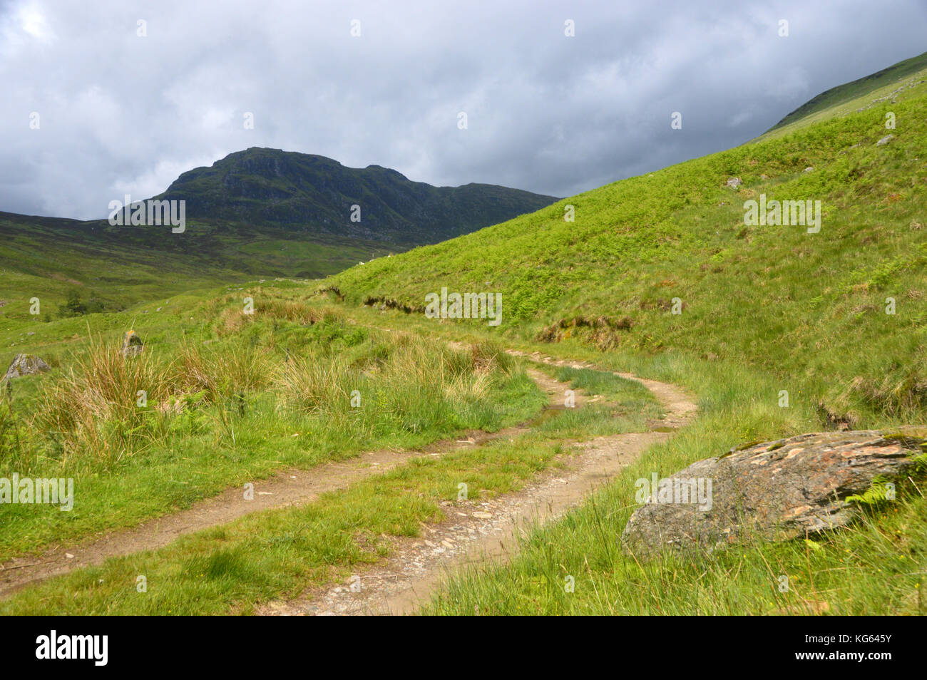 The Track in Glen Klendrum Leading to the Scottish Mountain Corbett ...