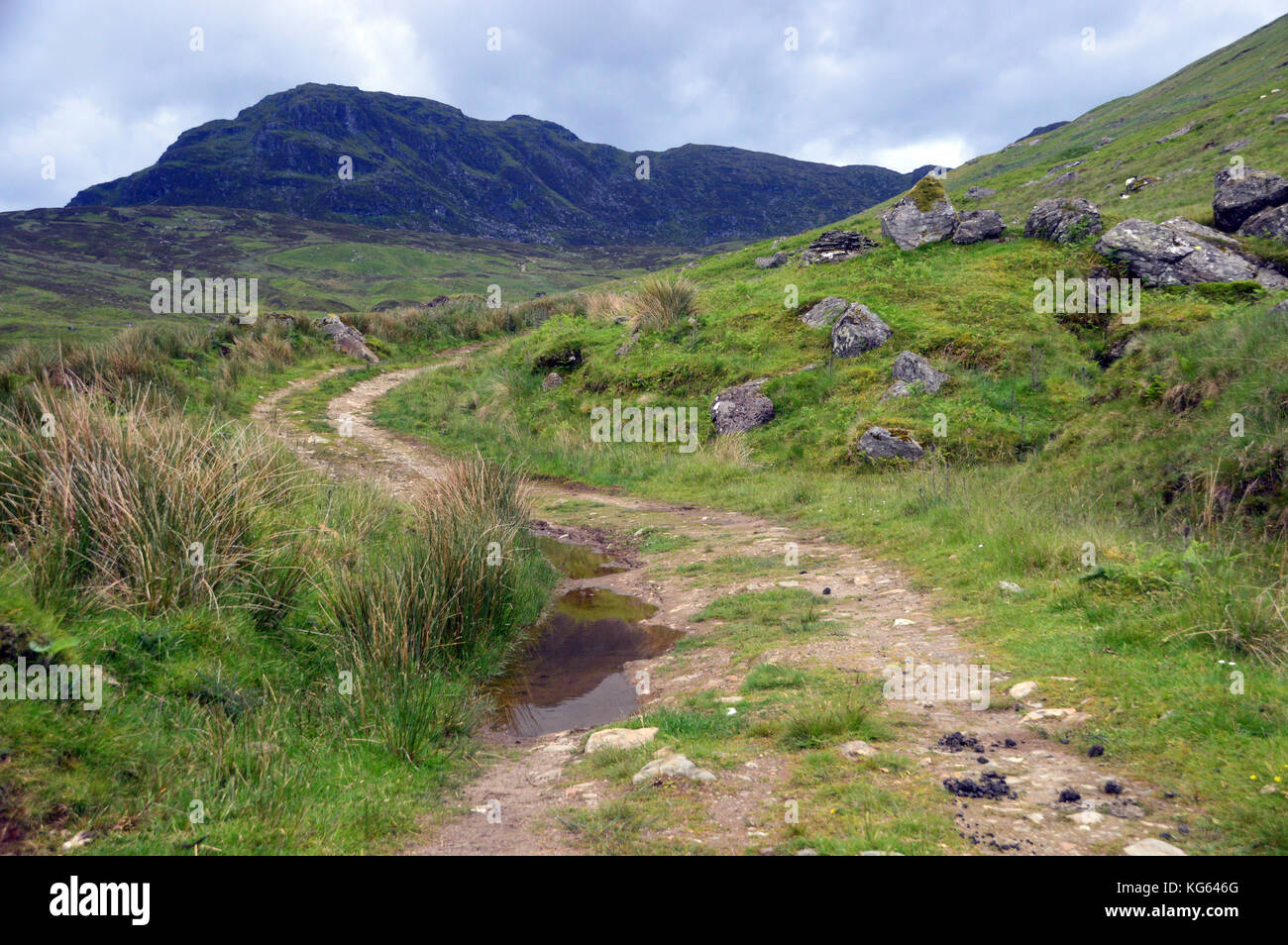 The Track in Glen Klendrum Leading to the Scottish Mountain Corbett ...