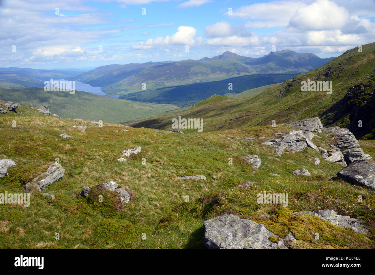 Loch Earn and the Munros Ben Vorlich & Stuc a' Chroin from near the ...