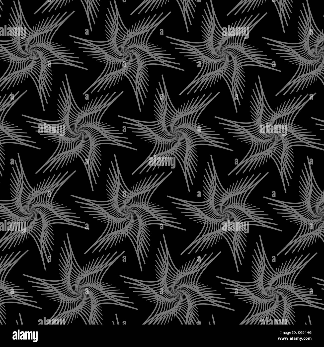 Floral Grey Line Pattern Stock Photo - Alamy