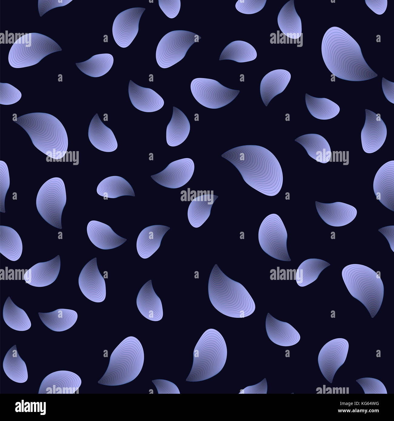 Mussels Seamless Pattern Stock Photo - Alamy