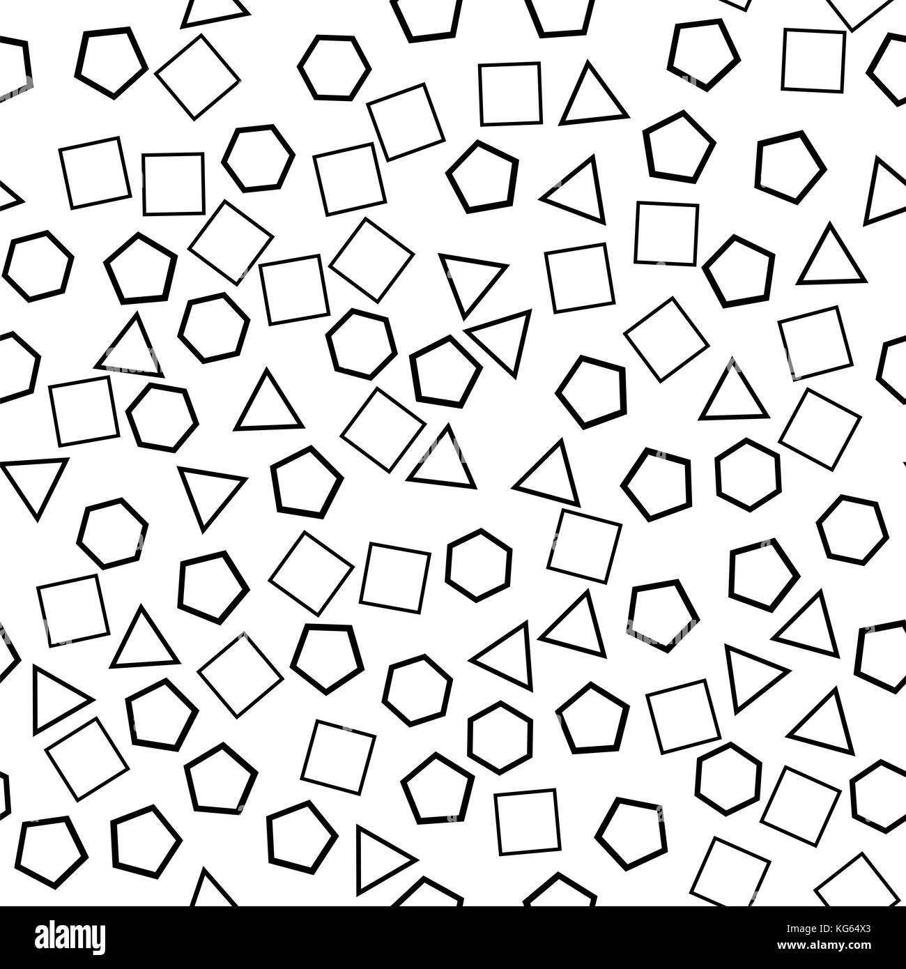 Random Black White Pattern. Triangle Background Stock Photo - Alamy