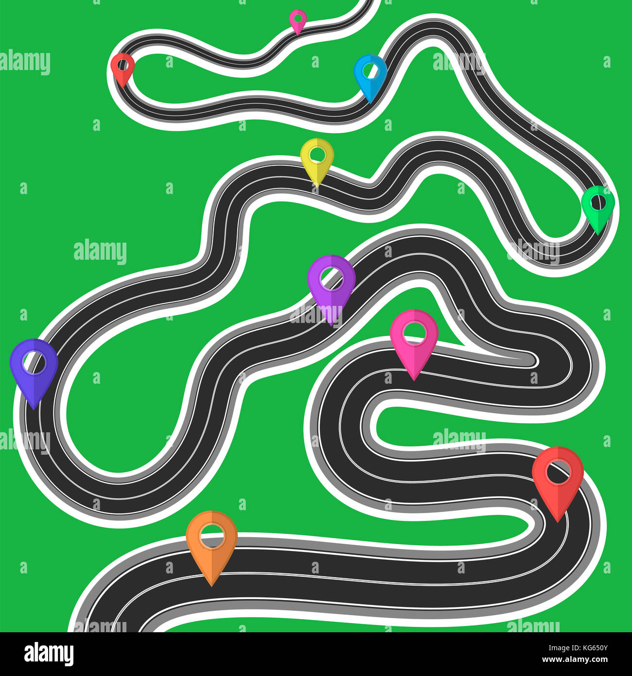 Infographic map markers hi-res stock photography and images - Alamy
