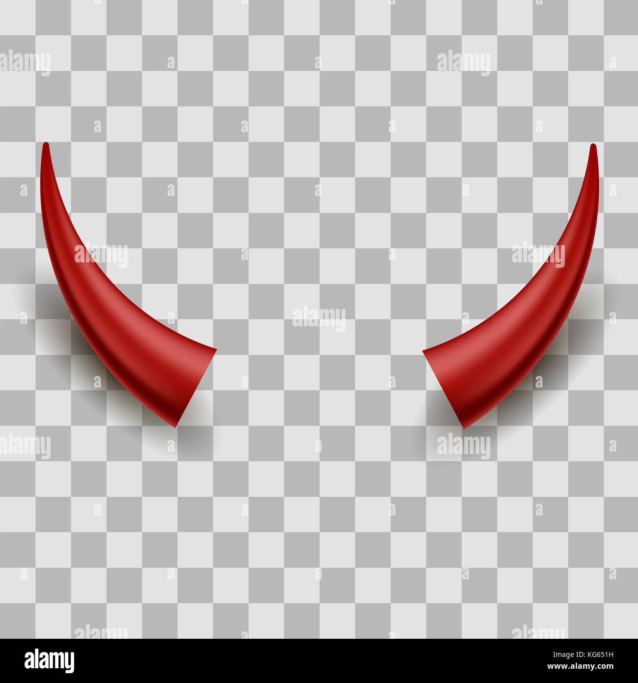 Red Halloween Evil Horns Stock Photo - Alamy