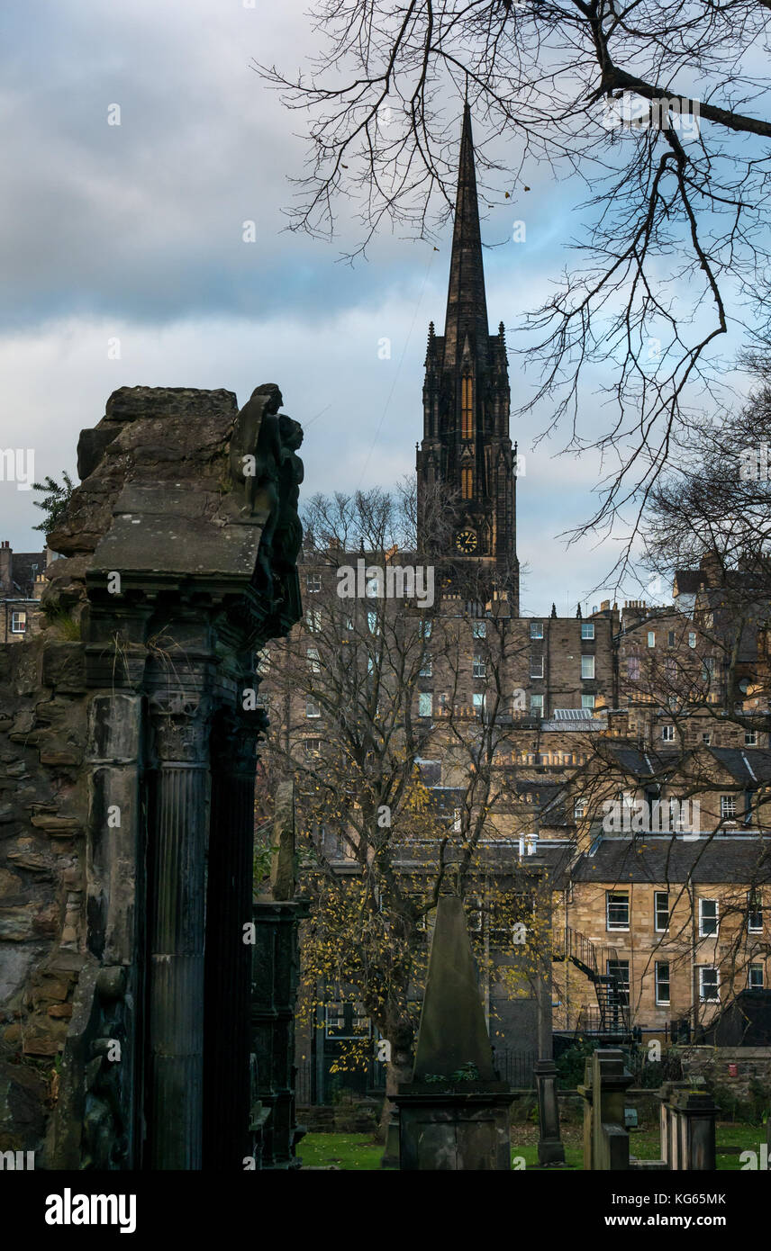 Spire of The Hub, headquarters of Edinburgh International Festival ...