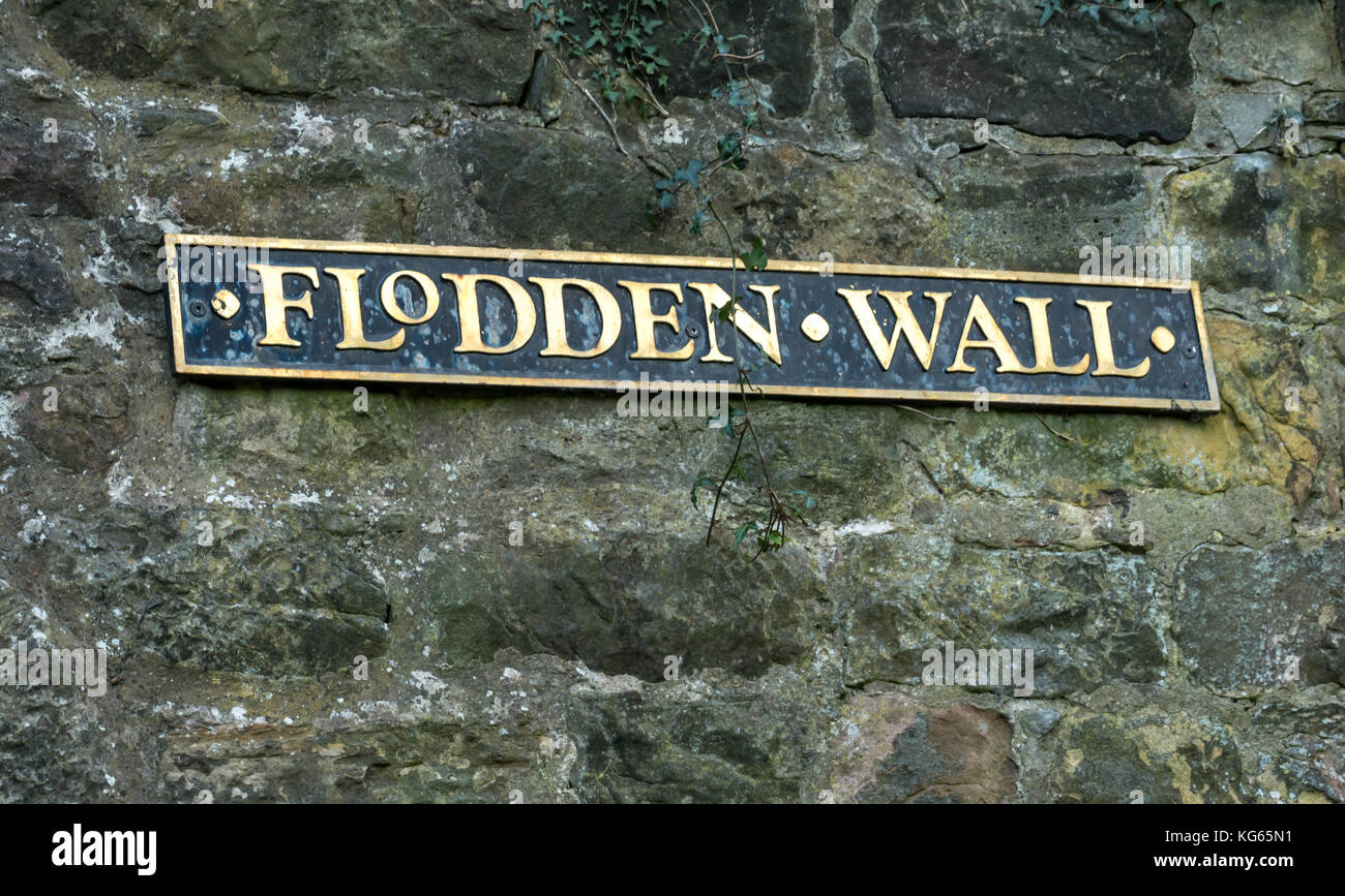 Flodden wall sign hi-res stock photography and images - Alamy