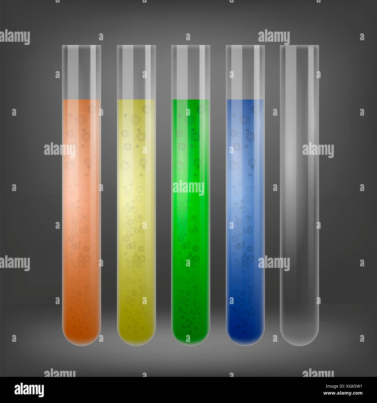 Chemical Test Tube Set Stock Photo - Alamy