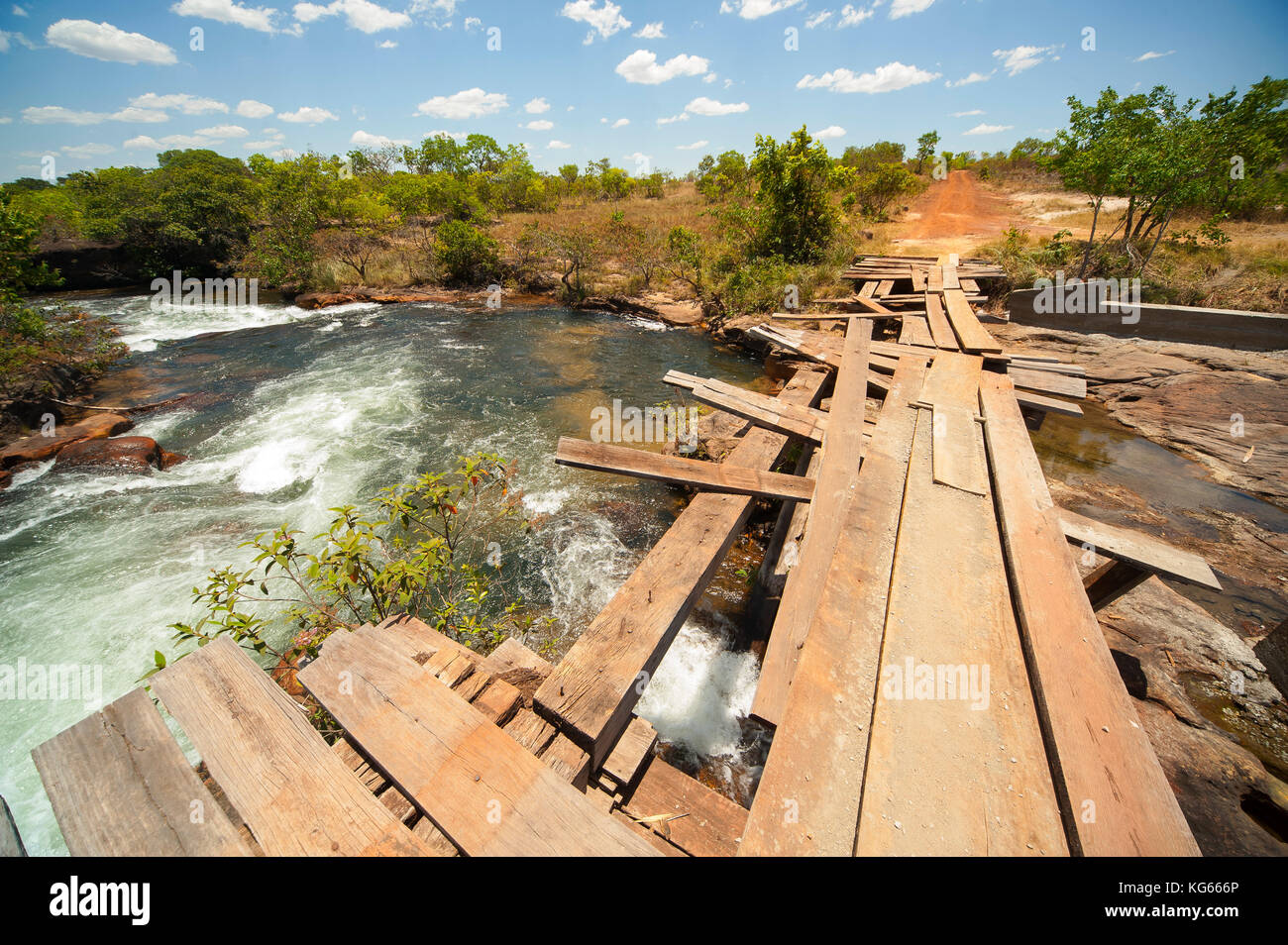 Broken wooden bridge hi-res stock photography and images - Alamy