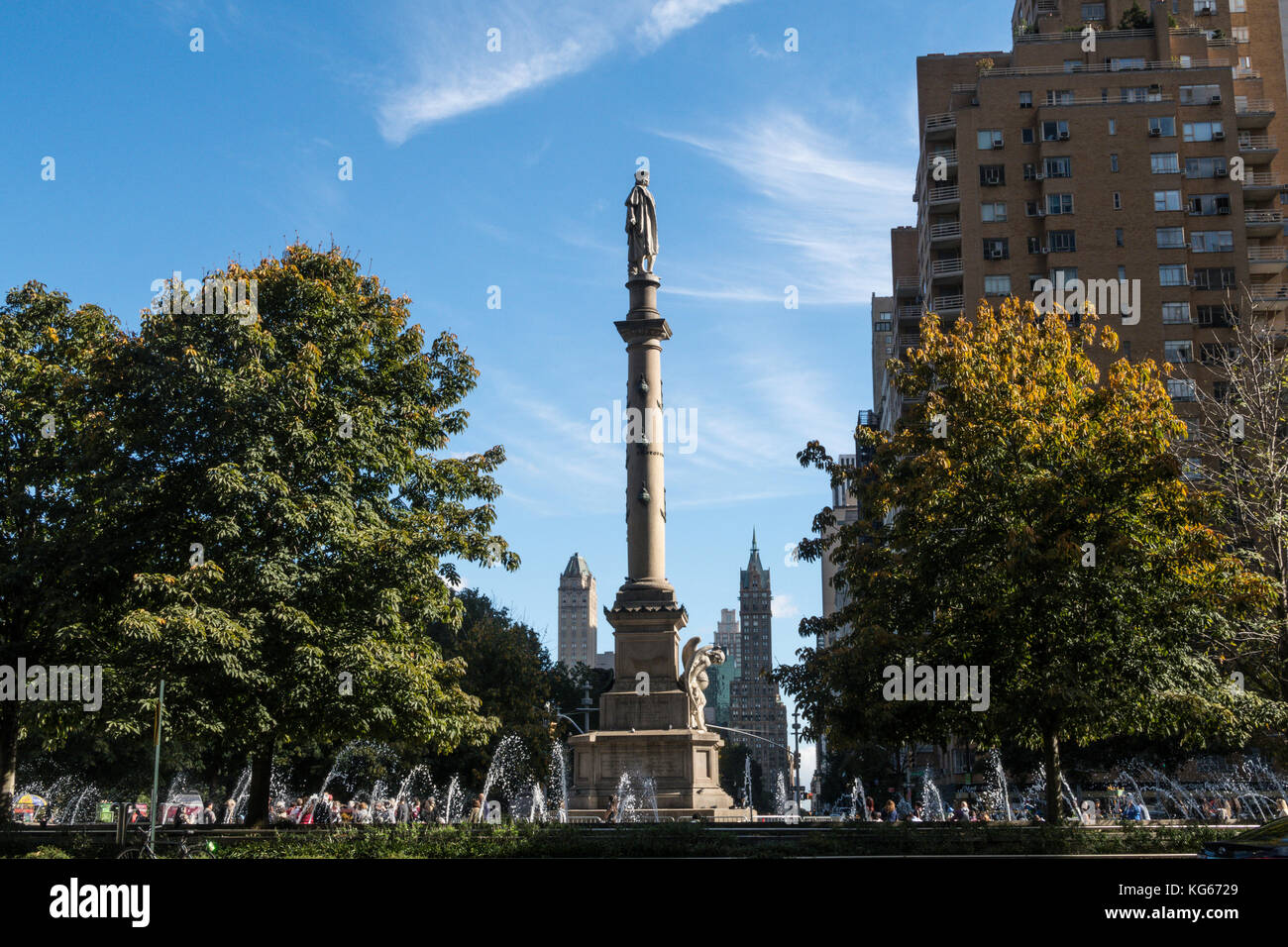 Columbus monument manhattan hi-res stock photography and images - Alamy