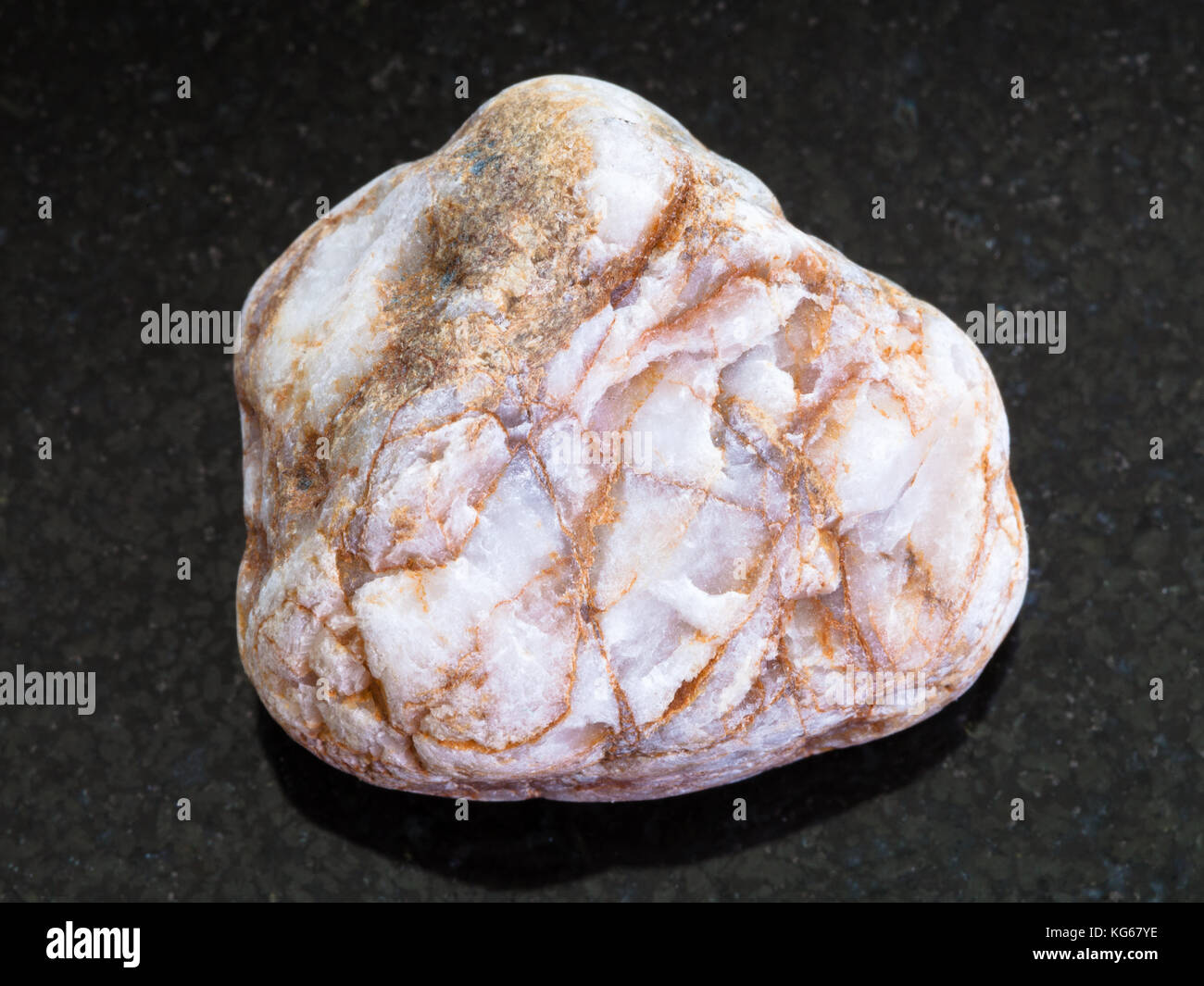 macro shooting of natural mineral rock specimen - piece of marble stone ...