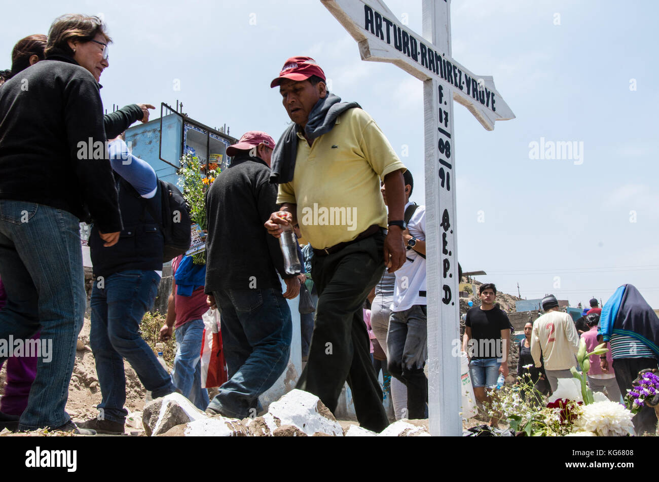 All Saints Day in Lima cemetery, Peru Stock Photo - Alamy