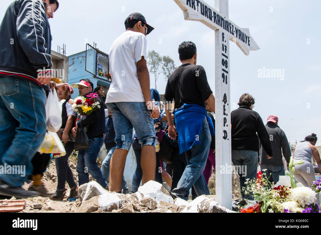 All Saints Day in Lima cemetery, Peru Stock Photo - Alamy