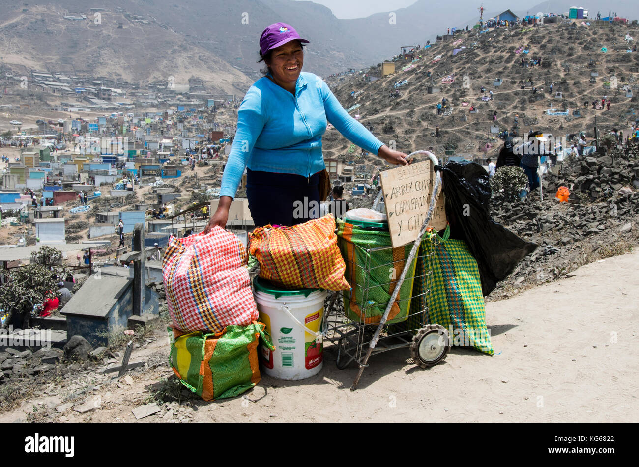 All Saints Day in Lima cemetery, Peru Stock Photo - Alamy