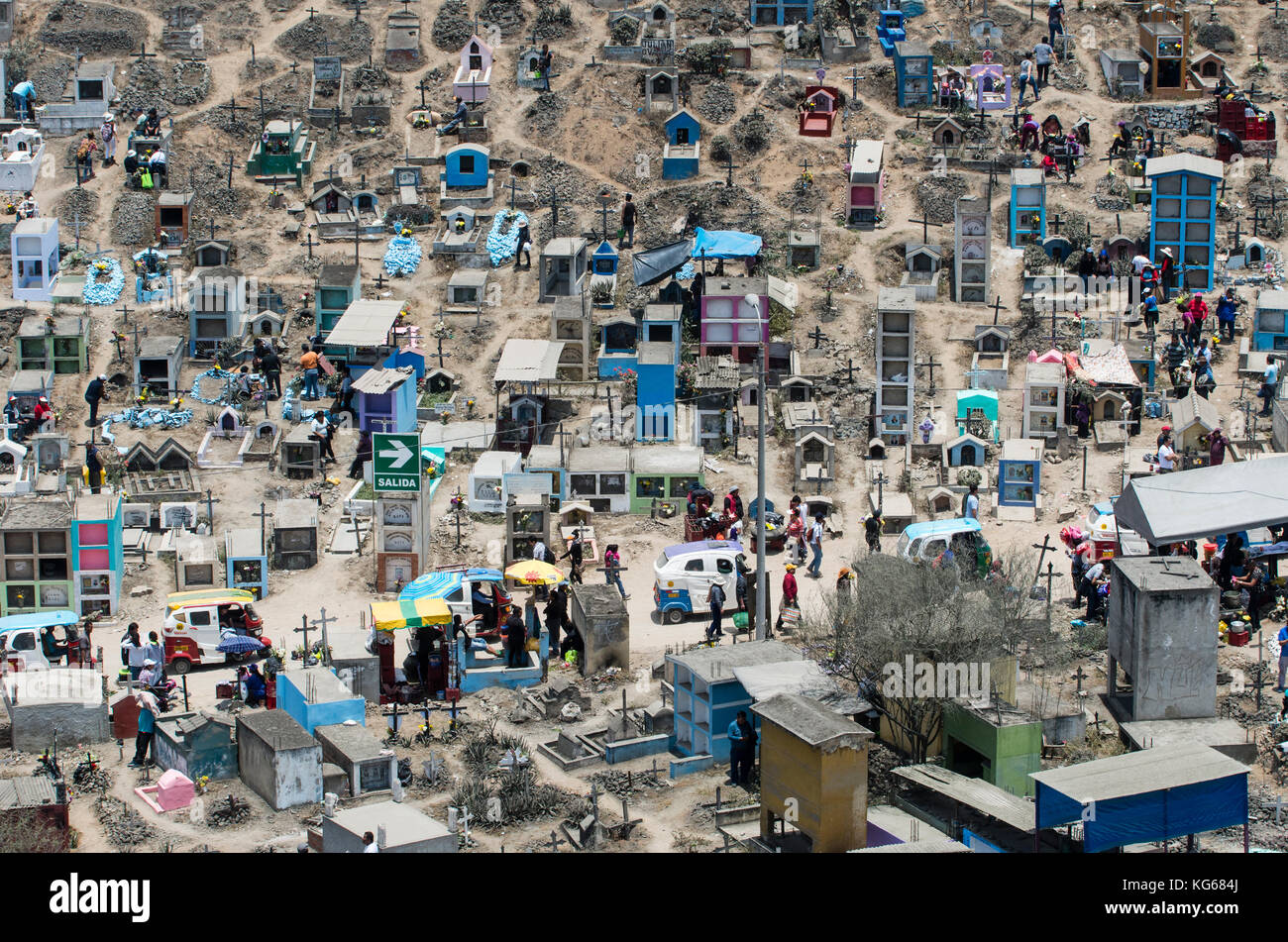All Saints Day in Lima cemetery, Peru Stock Photo - Alamy