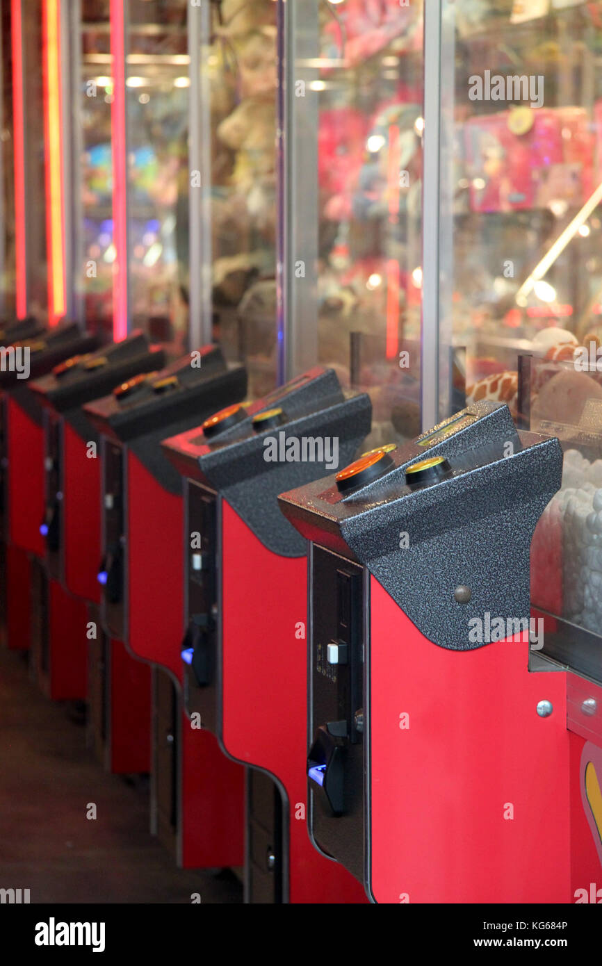 Luna park and chance machine Stock Photo - Alamy