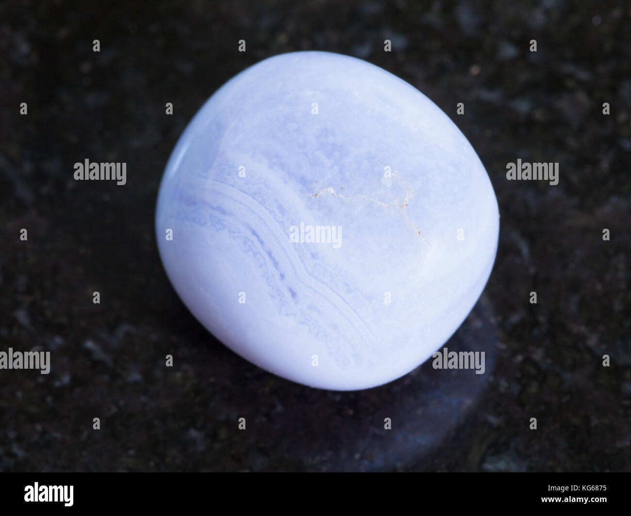macro shooting of natural mineral rock specimen - tumbled blue ...