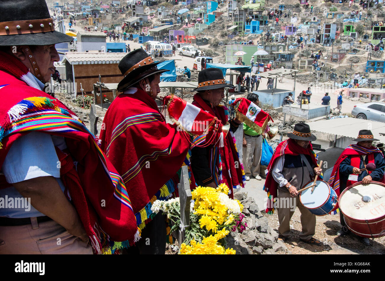 All Saints Day in Lima cemetery, Peru Stock Photo - Alamy