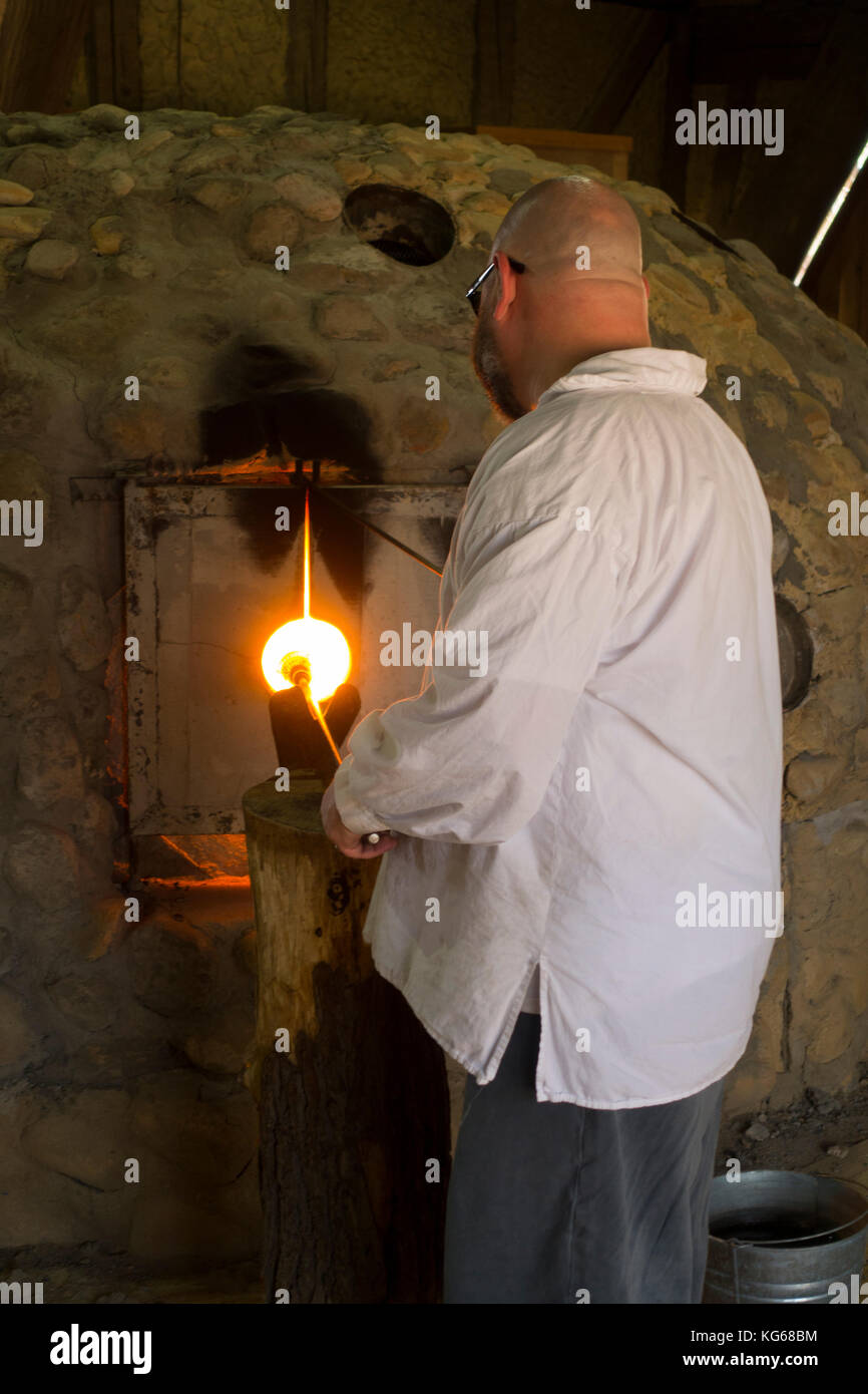 glasshouse Historic Jamestowne VA Stock Photo - Alamy