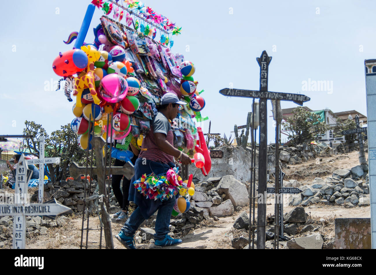 All Saints Day in Lima cemetery, Peru Stock Photo - Alamy