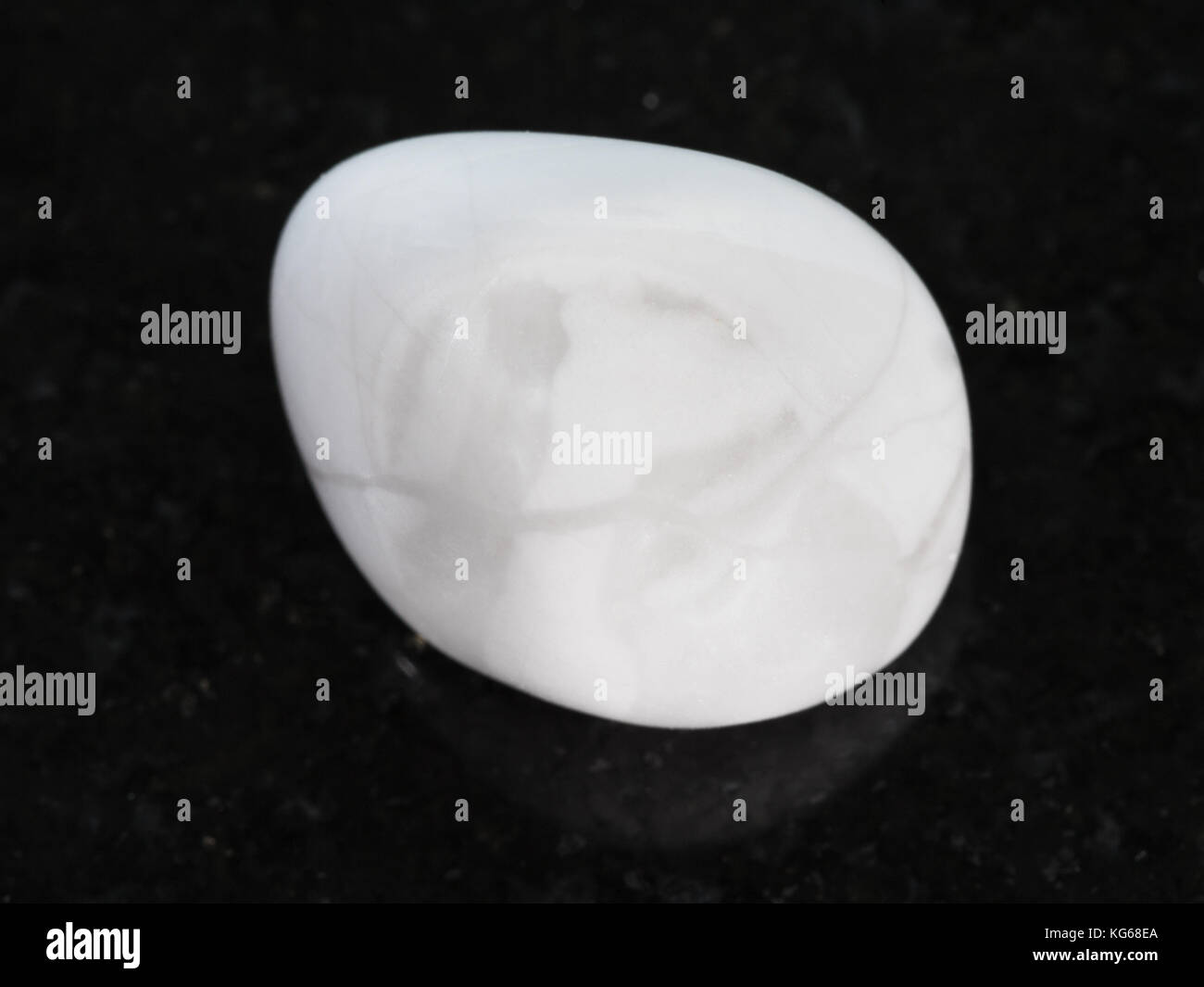 macro shooting of natural mineral rock specimen - polished magnesite ...