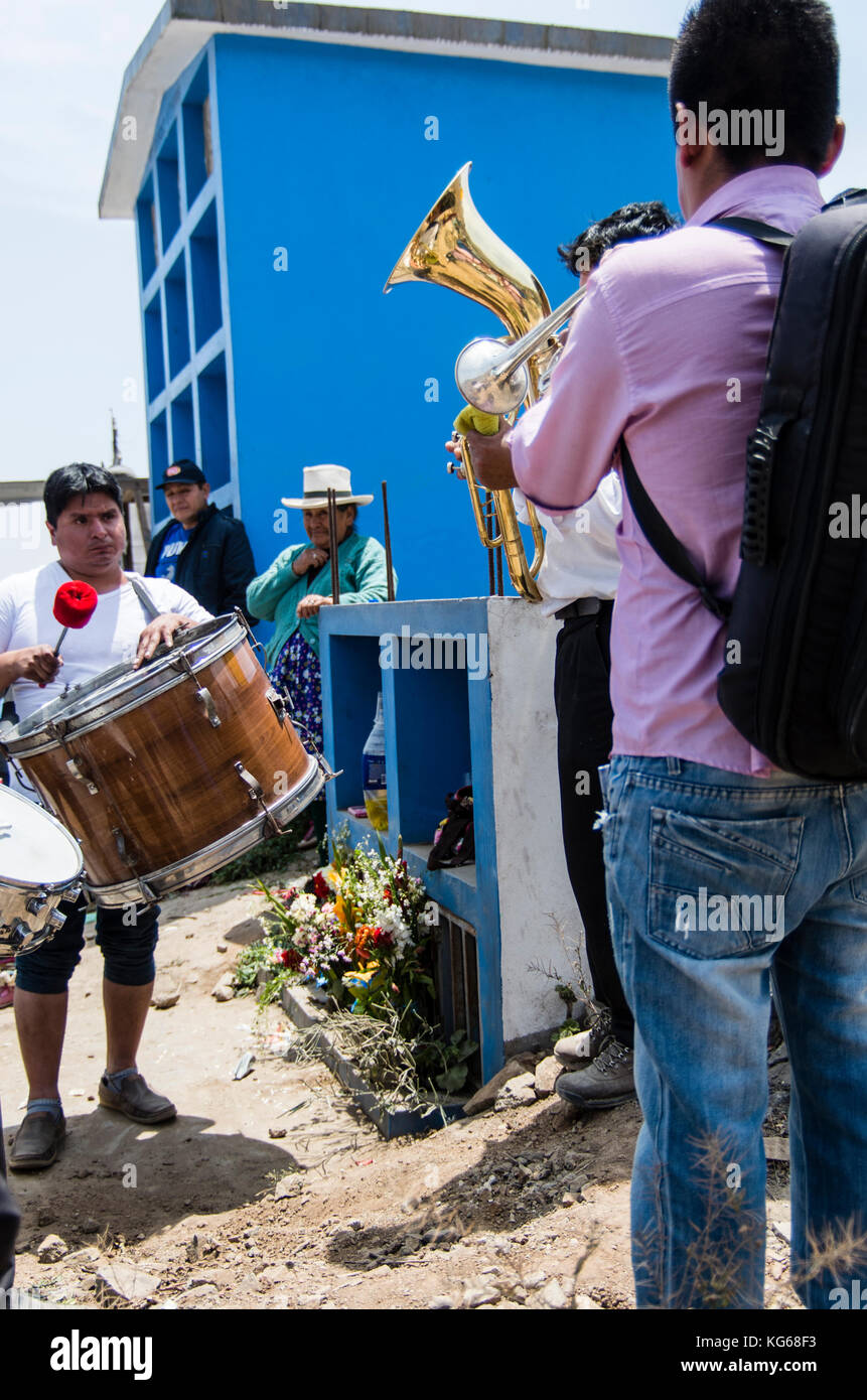 All Saints Day in Lima cemetery, Peru Stock Photo - Alamy