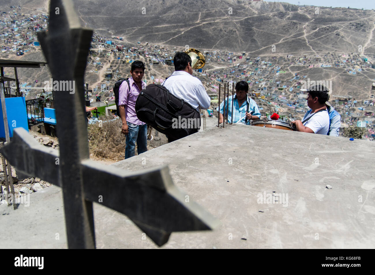 All Saints Day in Lima cemetery, Peru Stock Photo - Alamy
