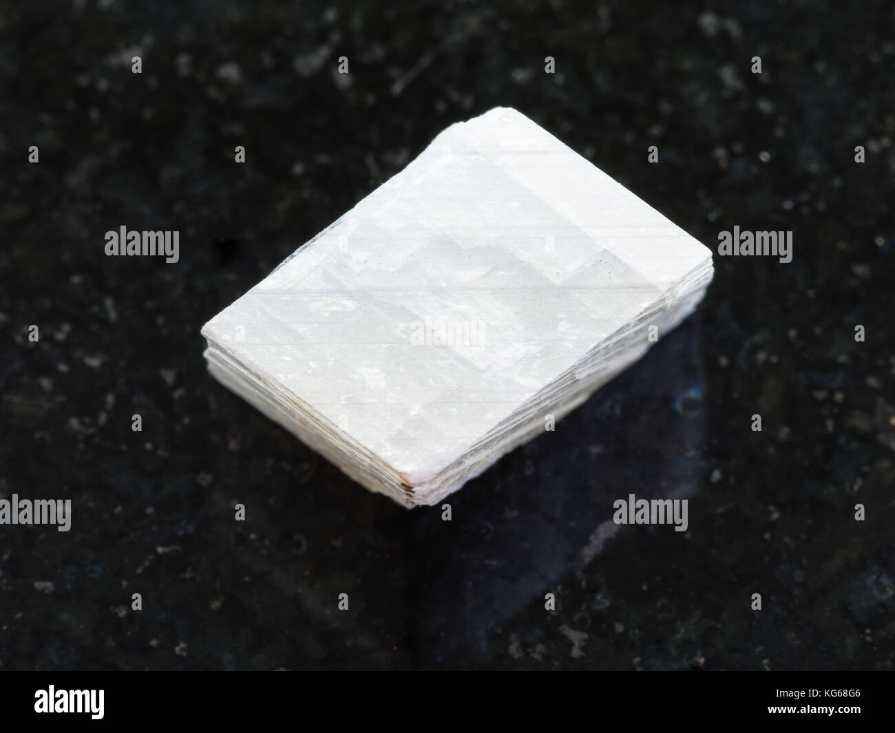 macro shooting of natural mineral rock specimen - raw white calcite ...