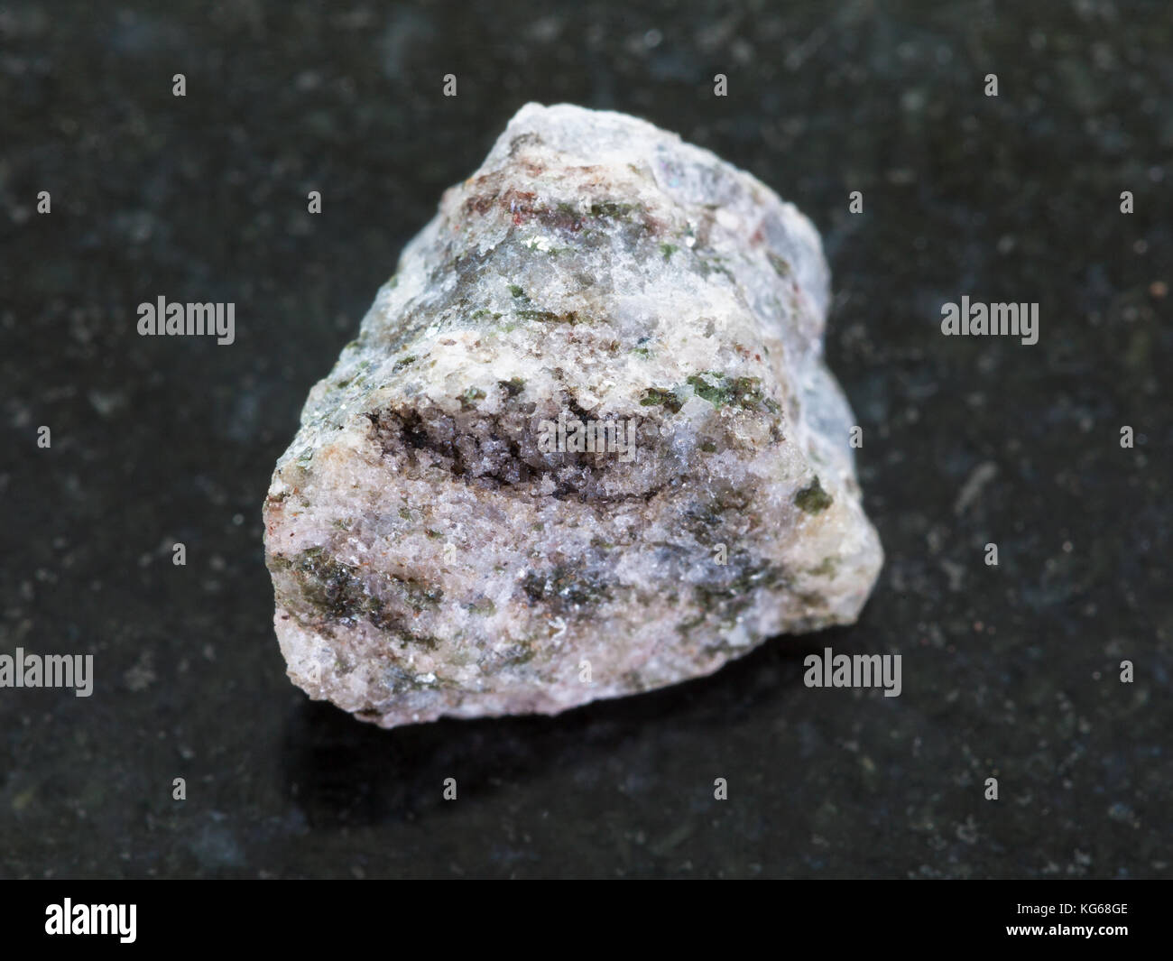 macro shooting of natural mineral rock specimen - raw Apatite ( ore of ...