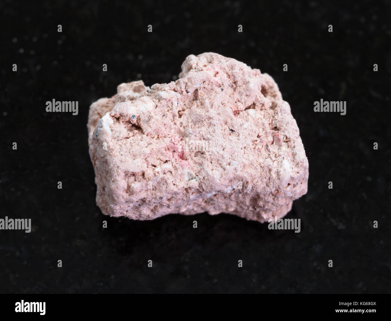 macro shooting of natural mineral rock specimen - raw Kaolinite stone ...