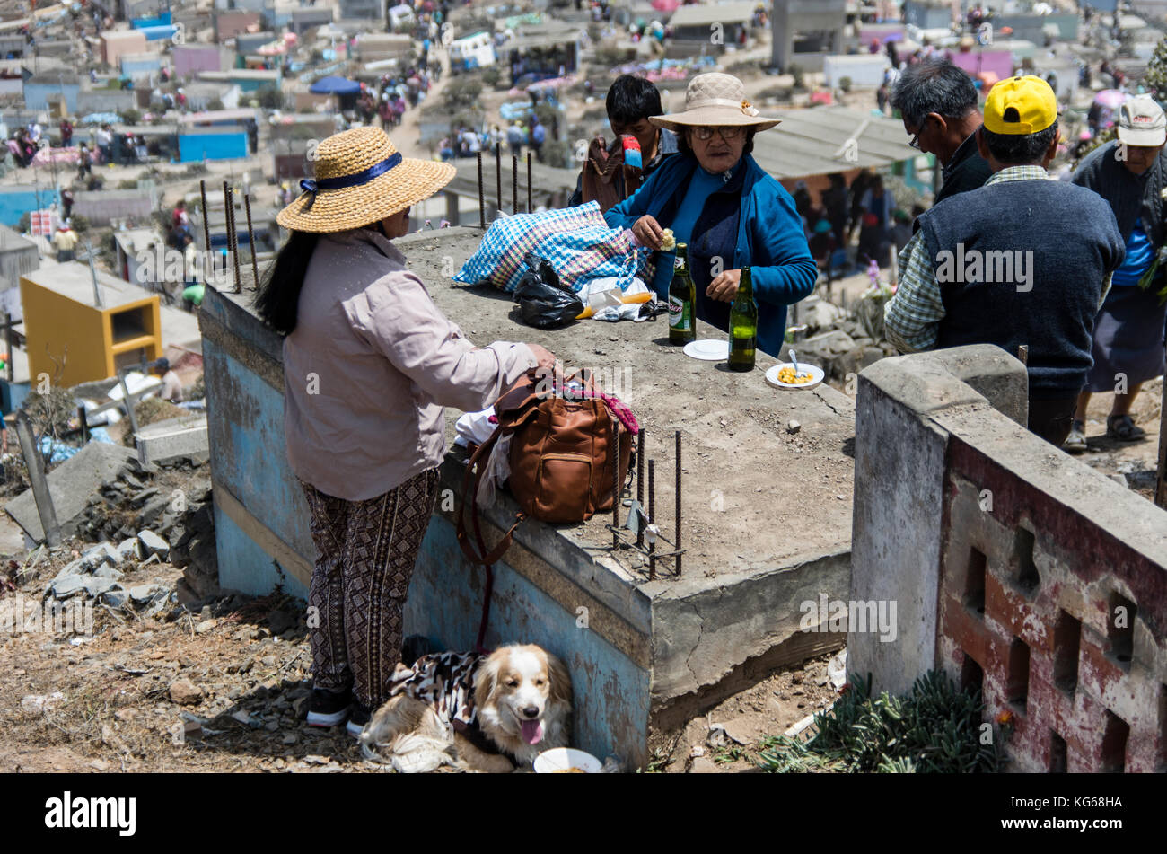 All Saints Day in Lima cemetery, Peru Stock Photo - Alamy