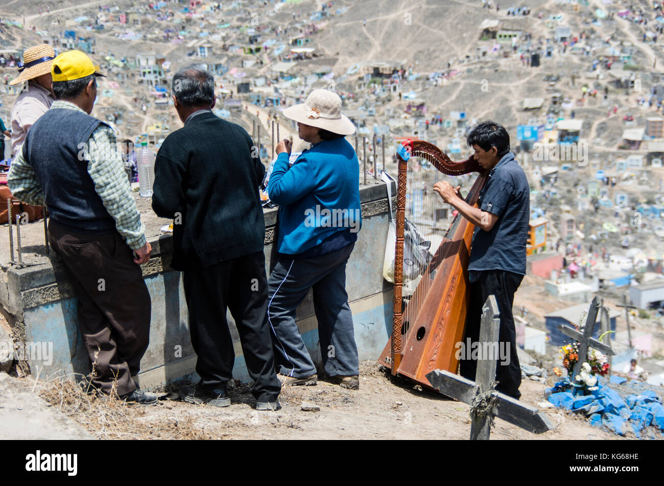 All Saints Day in Lima cemetery, Peru Stock Photo - Alamy