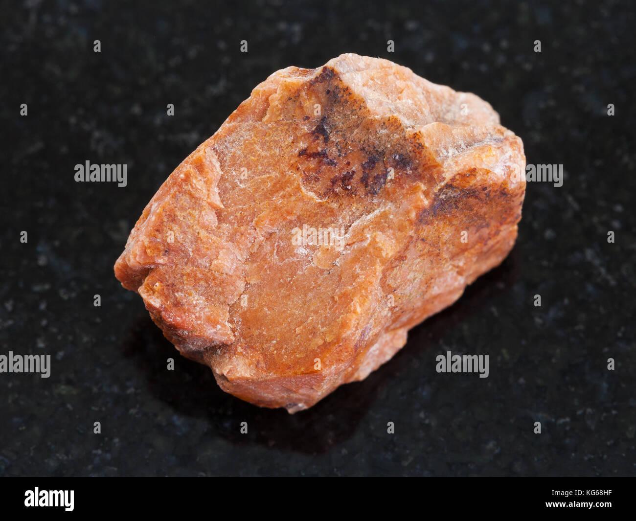 macro shooting of natural mineral rock specimen - rough orthoclase ...