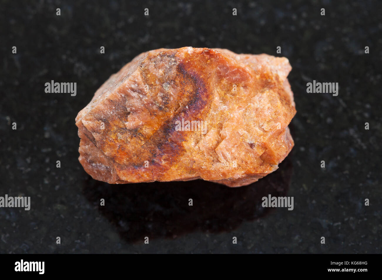 macro shooting of natural mineral rock specimen - raw orthoclase stone ...