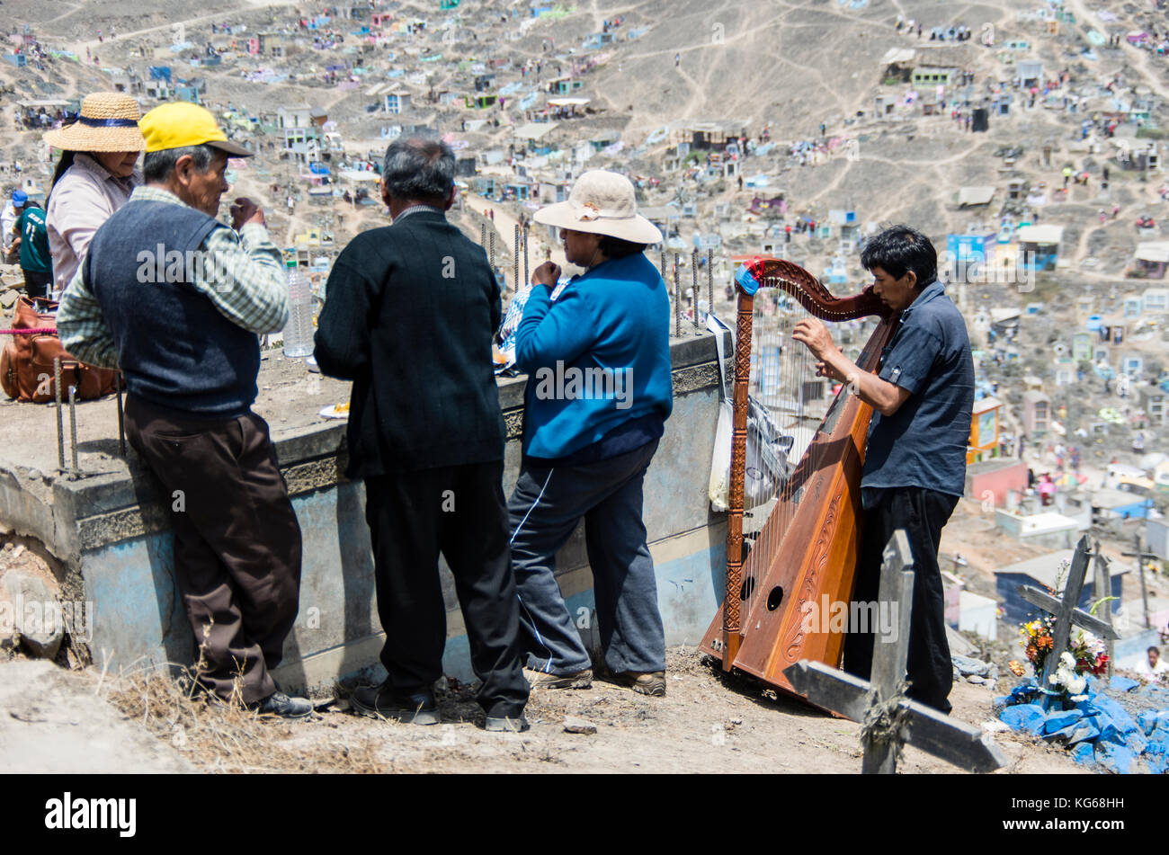 All Saints Day in Lima cemetery, Peru Stock Photo - Alamy