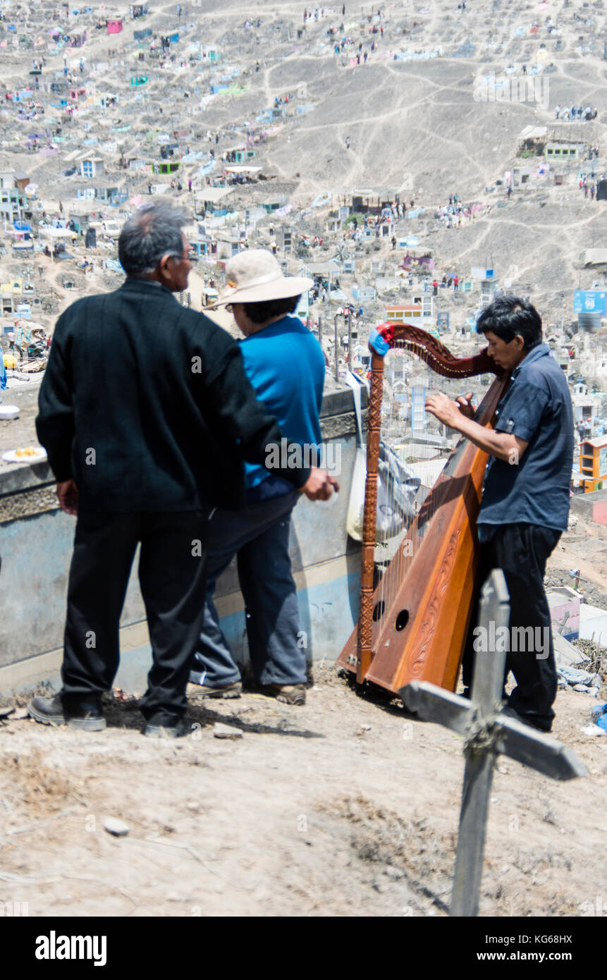 All Saints Day in Lima cemetery, Peru Stock Photo - Alamy