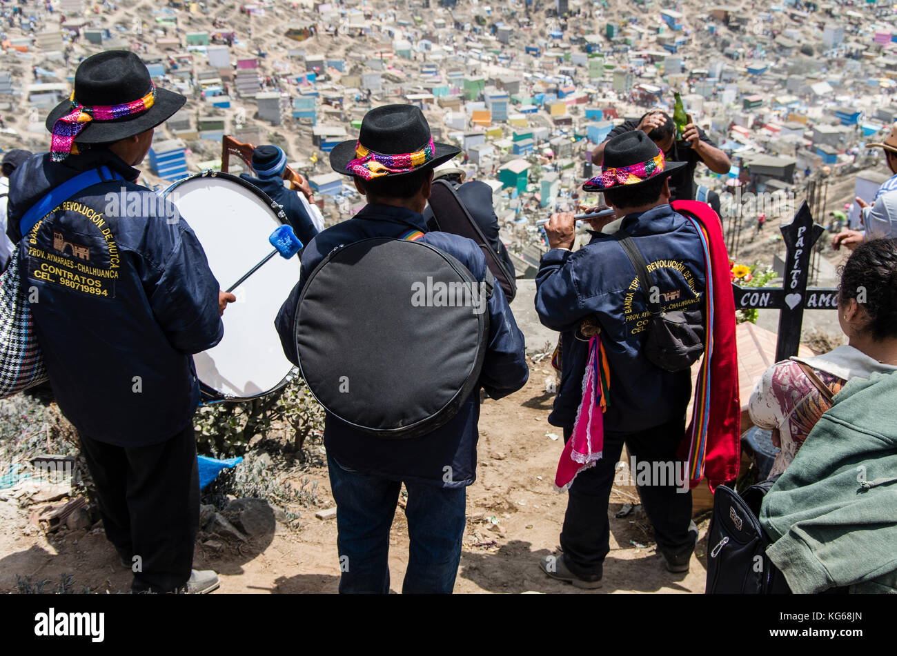 All Saints Day in Lima cemetery, Peru Stock Photo - Alamy
