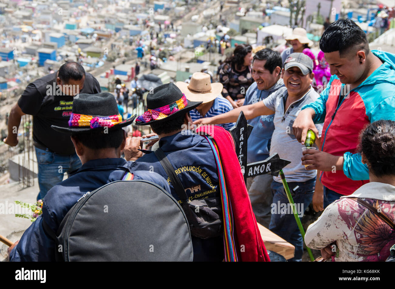 All Saints Day in Lima cemetery, Peru Stock Photo - Alamy
