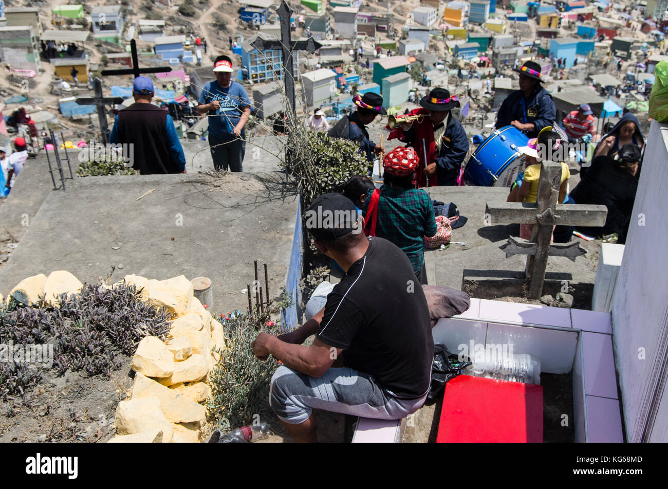 All Saints Day in Lima cemetery, Peru Stock Photo - Alamy