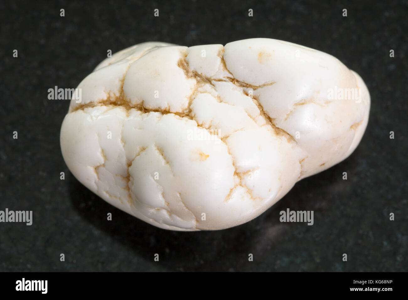 macro shooting of natural mineral rock specimen - polished magnesite ...