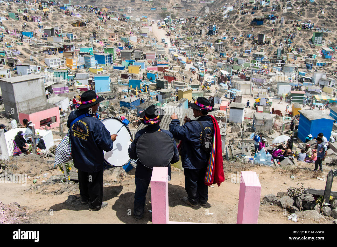 All Saints Day in Lima cemetery, Peru Stock Photo - Alamy
