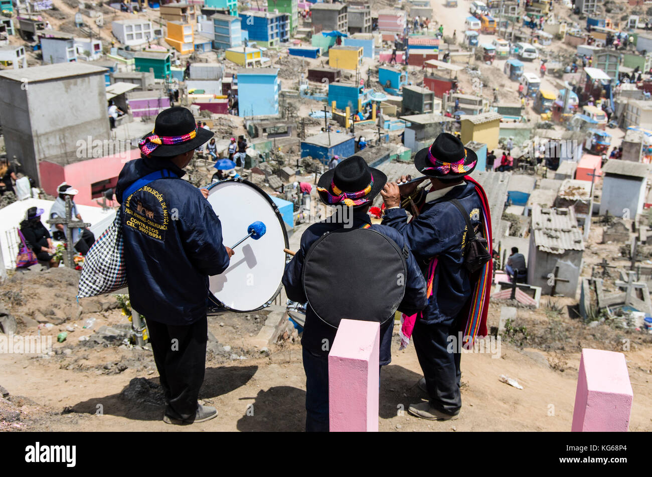 All Saints Day in Lima cemetery, Peru Stock Photo - Alamy