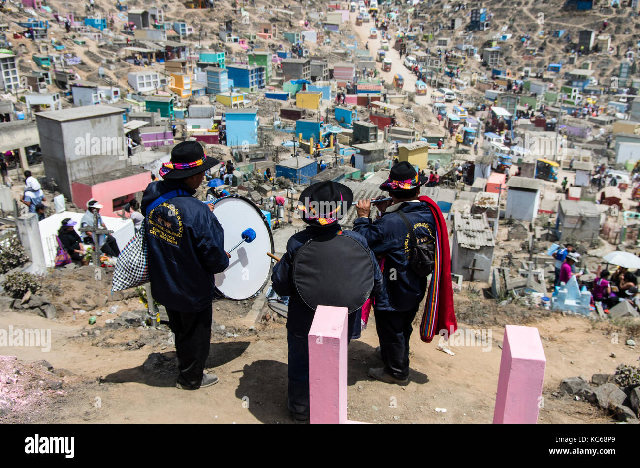 All Saints Day in Lima cemetery, Peru Stock Photo - Alamy