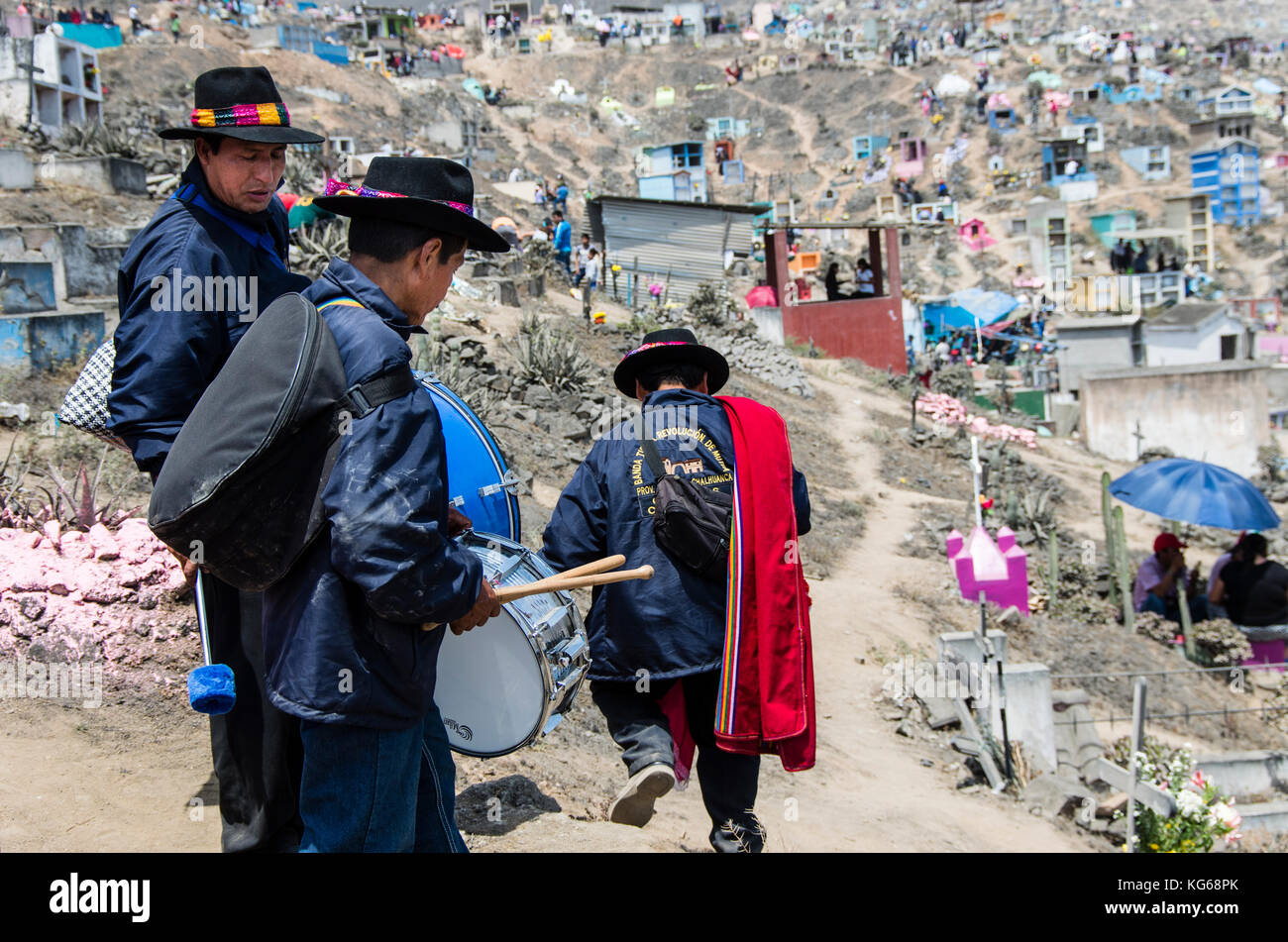 All Saints Day in Lima cemetery, Peru Stock Photo - Alamy