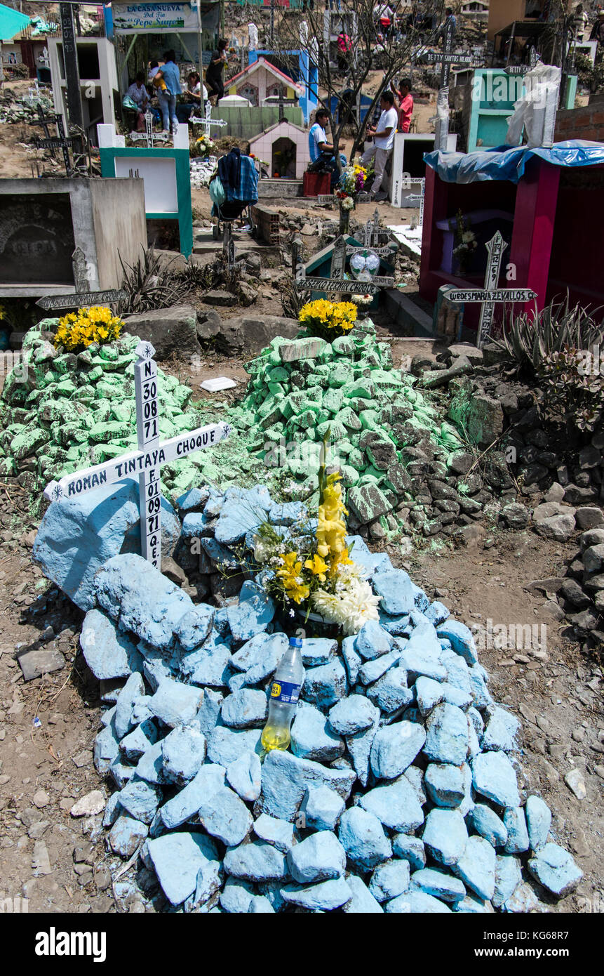 All Saints Day in Lima cemetery, Peru Stock Photo - Alamy