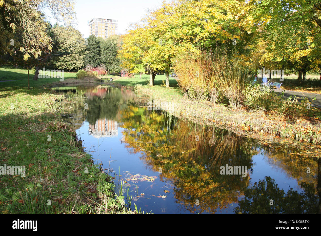 Sefton Park, Autumn time Stock Photo - Alamy