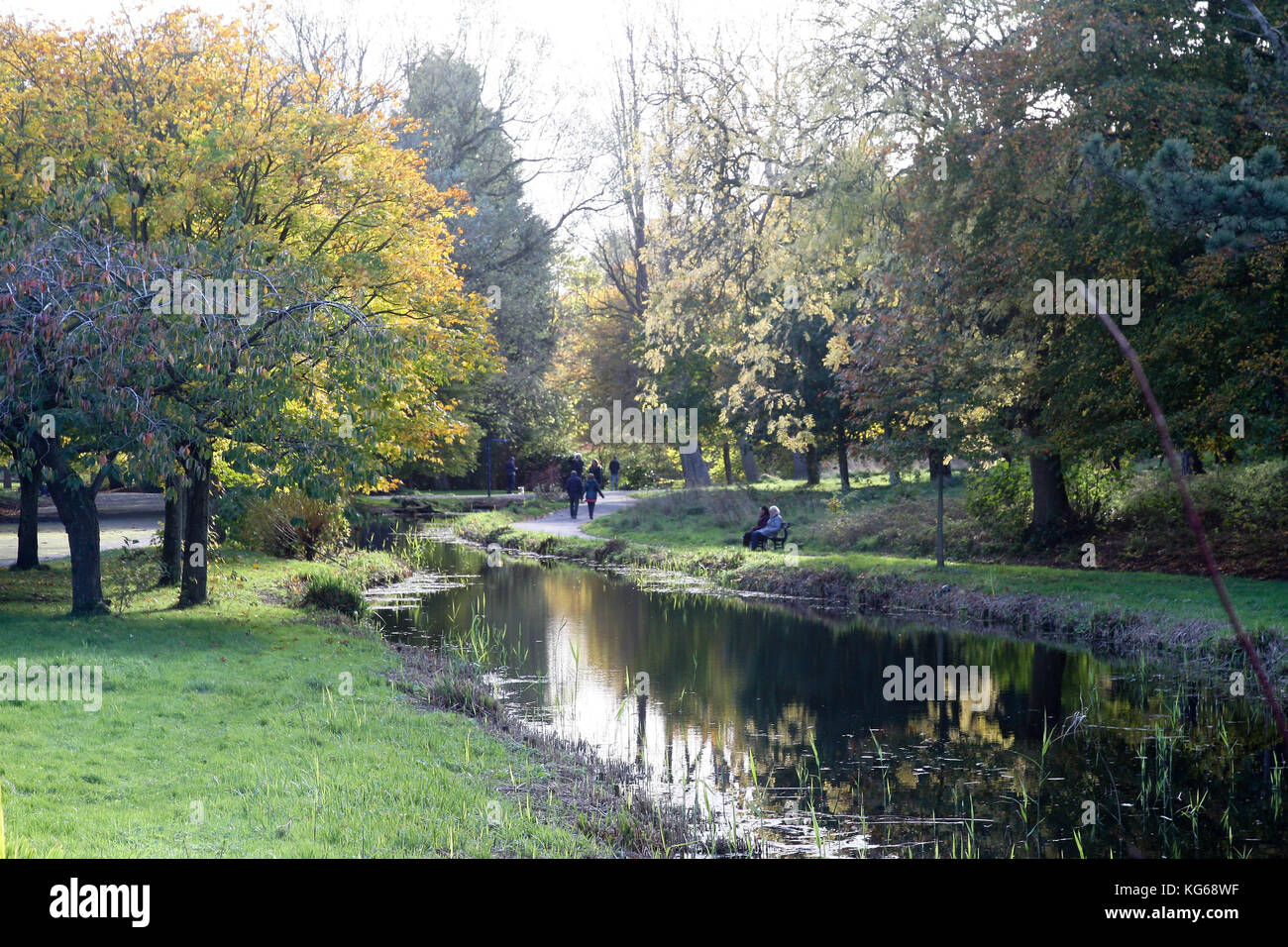 Sefton Park, Autumn time Stock Photo - Alamy