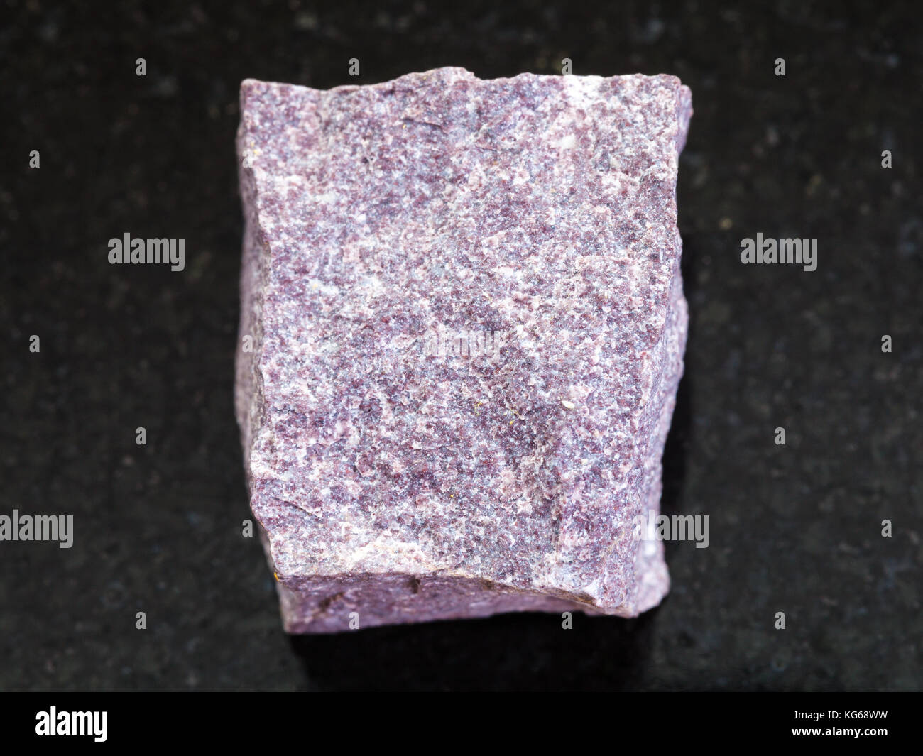 macro shooting of natural mineral rock specimen - raw Alunite stone on ...