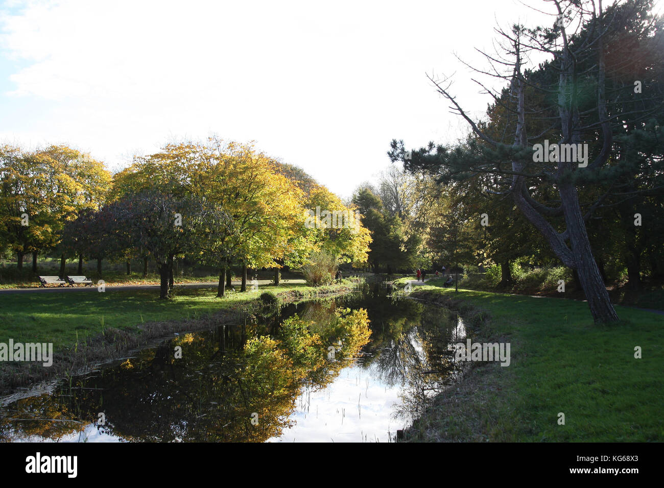 Sefton Park, Autumn time Stock Photo - Alamy