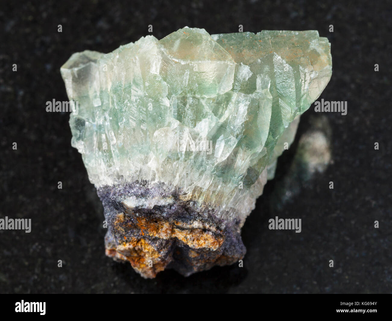 macro shooting of natural mineral rock specimen - rough crystalline ...