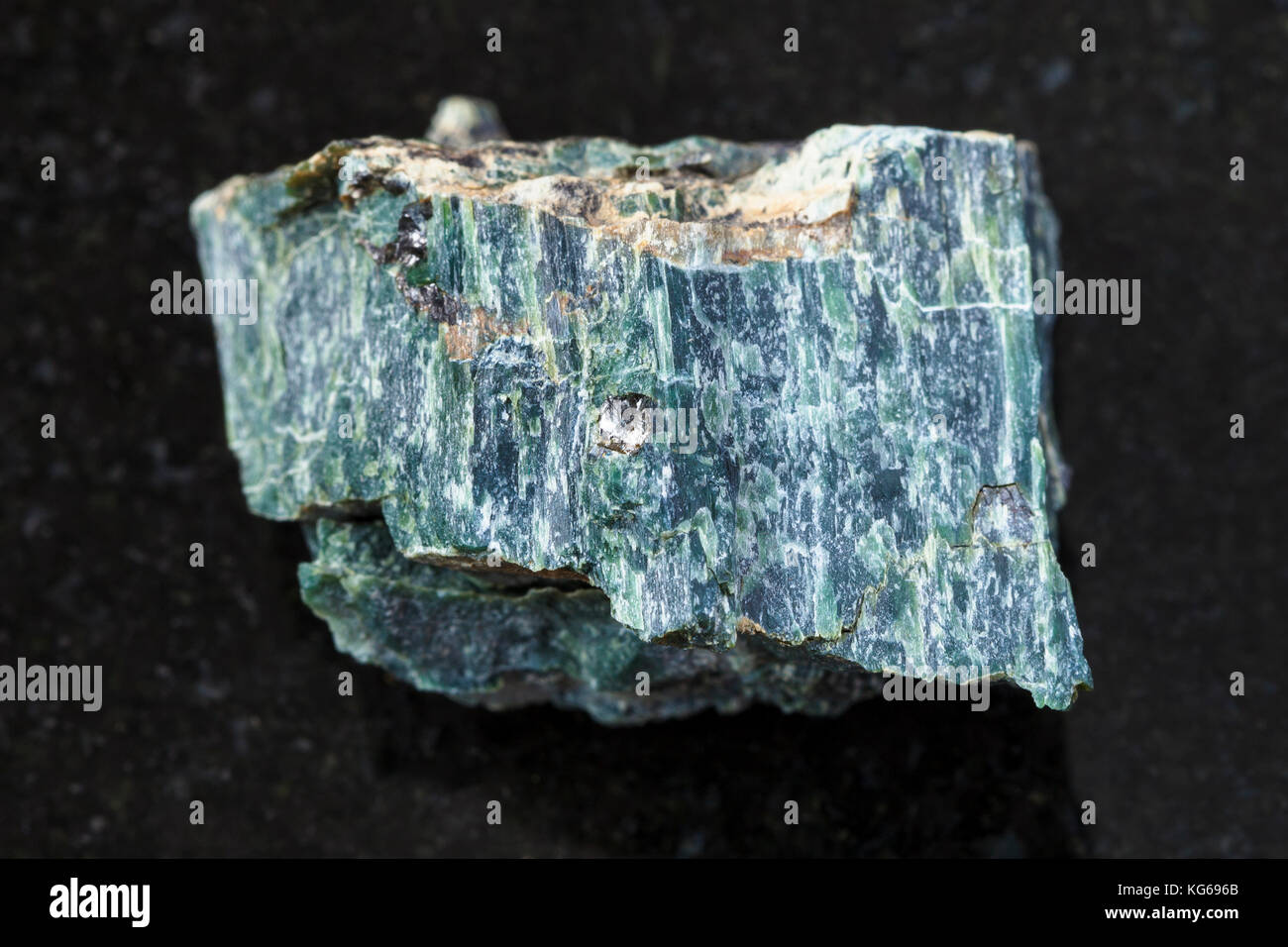 macro shooting of natural mineral rock specimen - chrysotile asbestos ...